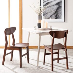 Safavieh Home Lucca Retro Walnut Dining Chair, Set of 2