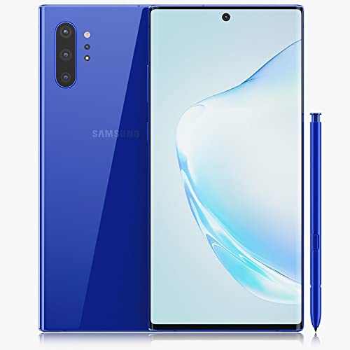 Samsung Galaxy Note 10+, 256GB, Aura Blue - Fully Unlocked (Renewed)