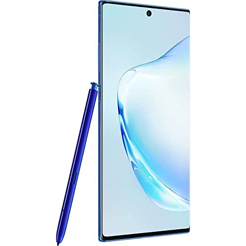 Samsung Galaxy Note 10+, 256GB, Aura Blue - Fully Unlocked (Renewed)