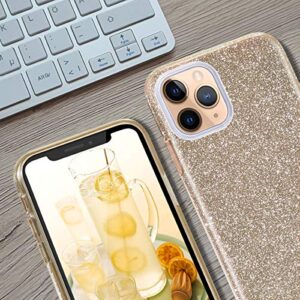 MATEPROX Compatible with iPhone 11 Pro case,Bling Sparkle Cute Girls Women Protective Case for iPhone 11 Pro 5.8inch(Gold)