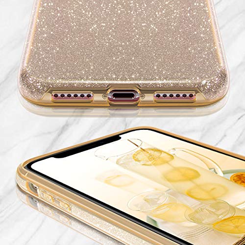 MATEPROX Compatible with iPhone 11 Pro case,Bling Sparkle Cute Girls Women Protective Case for iPhone 11 Pro 5.8inch(Gold)