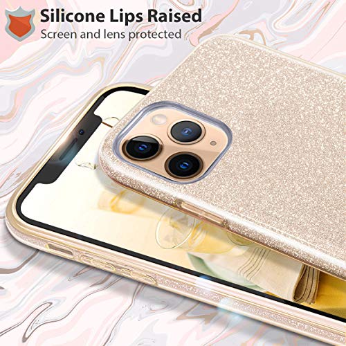 MATEPROX Compatible with iPhone 11 Pro case,Bling Sparkle Cute Girls Women Protective Case for iPhone 11 Pro 5.8inch(Gold)