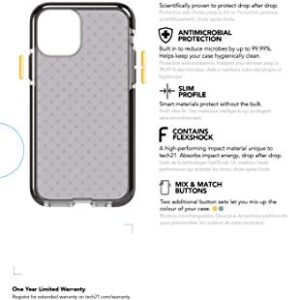 tech21 Evo Check for Apple iPhone 11 Pro - Germ Fighting Antimicrobial Phone Case with 12 ft. Drop Protection