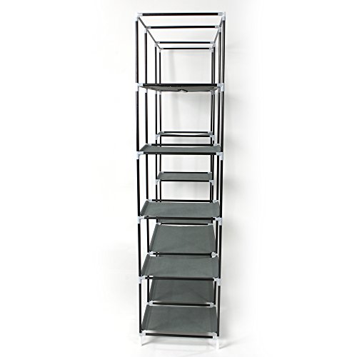 Wardrobe Storage Closet Clothes Portable Wardrobe Storage Closet Portable Closet Organizer Portable Closets Wardrobe Closet Organizer Shelf Wardrobe Clothes Organizer Standing Closet Gray