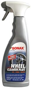 sonax wheel cleaner plus (230400), rim cleaner, color changing wheel cleaner, break dust cleaner, 750ml / 25oz