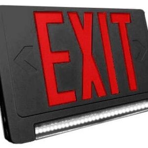 Ciata Ultra Bright Energy-efficient Lighted Exit Signs with Battery Backup, Indoor Led Emergency Exit Sign, Battery Powered Exit Sign, Exit Signs for Business, Led Adjustable Light Pipe Combo