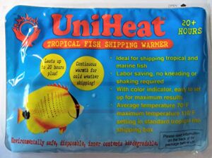 uniheat shipping warmer 20+ hours, 50 pack >plus!< 1-9"x24" shipping bags, 20+ hour warmth for shipping live corals, small pets, fish, insects, reptiles, etc.