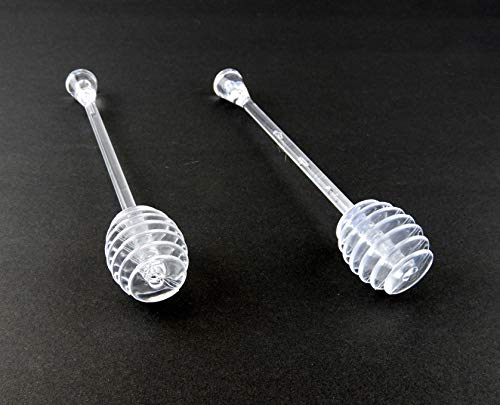 2 Pack BPA Free Honey and Syrup Dipper Stick Server Honey Spoon