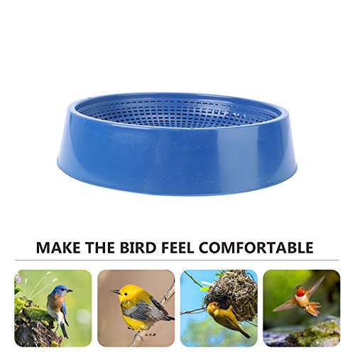 POPETPOP 8pcs Plastic Bird Nest-Bird Nesting Bowls Pigeon Nest Bowl Breeding Hatching Nest for Pigeons, Quails, and Small Birds