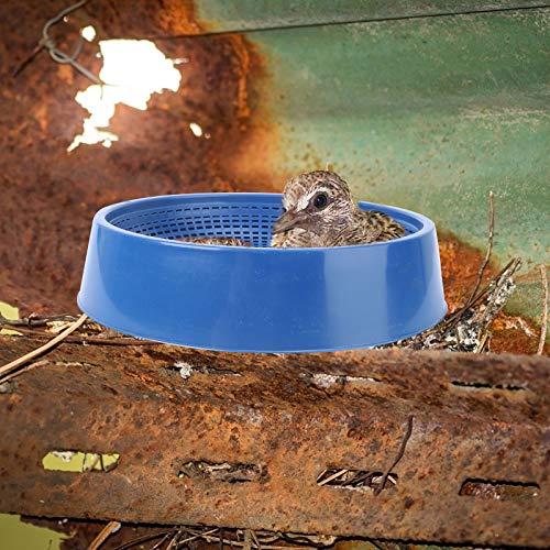 POPETPOP 8pcs Plastic Bird Nest-Bird Nesting Bowls Pigeon Nest Bowl Breeding Hatching Nest for Pigeons, Quails, and Small Birds