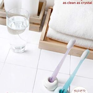 [Kent] Crystal Small Soft Firm Action Soft Toothbrush, Deep Cleaning Sensitive Teeth & Gums for Adults & Teens (Compact Size) - (Set of 5)