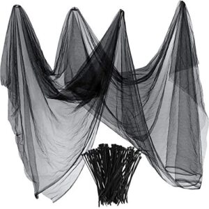 zonon insect netting garden mesh netting fly bird net barrier hunting blind plant protecting (black, 3 x 10m)