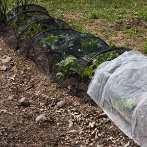 Zonon Insect Netting Garden Mesh Netting Fly Bird Net Barrier Hunting Blind Plant Protecting (Black, 3 x 10m)