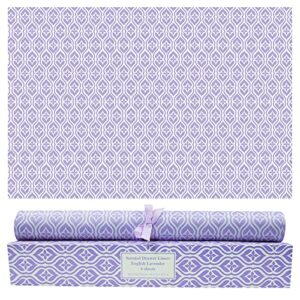 lavender scented drawer liners, 6 sheets fragrant paper liners non-adhesive paper sheets for home closet, dresser drawers, for home fragrance