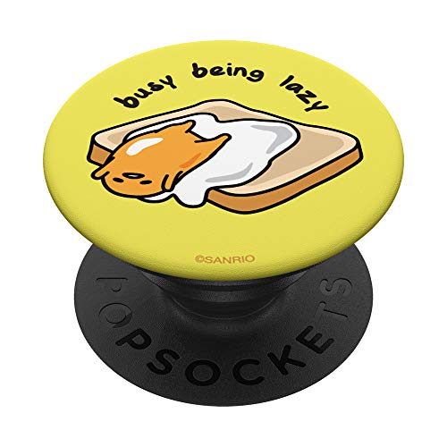 Gudetama the Lazy Egg Busy Being Lazy PopSockets PopGrip: Swappable Grip for Phones & Tablets