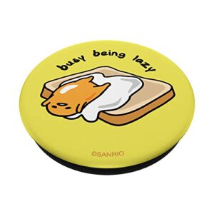 Gudetama the Lazy Egg Busy Being Lazy PopSockets PopGrip: Swappable Grip for Phones & Tablets