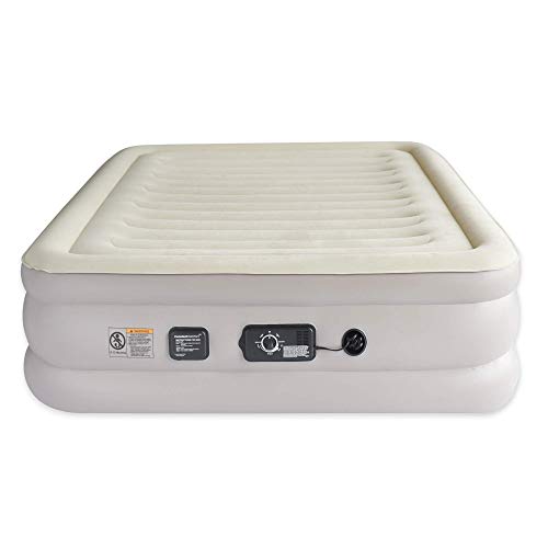 Aria Queen Inflatable Air Mattress with ConstantComfort Built-in Pump, Self-Inflating Air Bed Maintains Selected Firmness for Luxurious All-Night Sleep Comfort