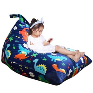 jorbest stuffed animal storage bean bag chair for kids adults, stuffed animal bean bag storage, dinosaur bean bag stuffed animal storage, dinosaur kids bean bag chair cover - cover only (200l/52 gal)