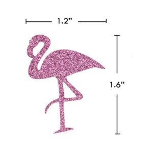 Glitter Pink Flamingo Confetti Decoration for Tropical Flamingo Christmas Party,100Pcs/pack (Pink Flaminglo)