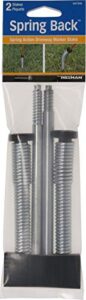 hillman 847396 driveway marker stake with spring back action for snow poles or rods and student drivers, reflective silver