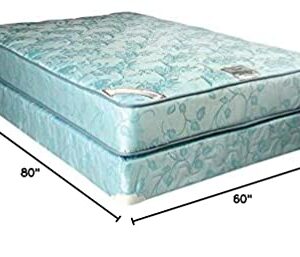 9-Inch Medium Firm Tight top Innerspring Fully Assembled Double Sided Mattress and Box Spring/Foundation, Good for The Back