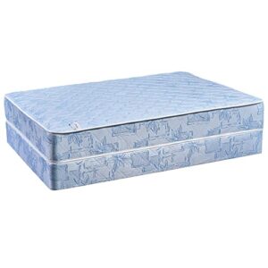 9-Inch Medium Firm Tight top Innerspring Fully Assembled Double Sided Mattress and Box Spring/Foundation, Good for The Back