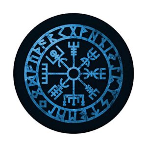 Vegvisir viking compass rune protection symbol Celts Nordic PopSockets Swappable PopGrip