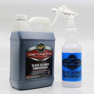 meguiars d120 glass cleaner 1 gallon with spray bottle and sprayer