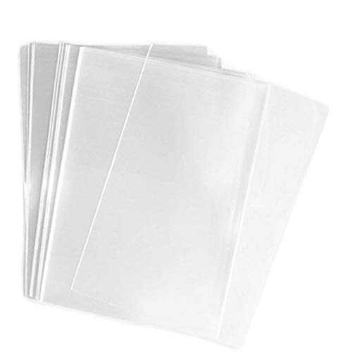 XINGZI 100PCS 11x14 Inch Clear Flat Cello Treat Bag Cellophane Poly Bags for Gift Wrap Party Favors Wedding Samples Snacks Bakery Cookies Candies Packing Home Kitchen