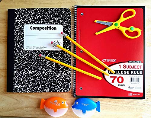 Back to School Supplies Bundle for Pre-K, Kindergarten, 1st, 2nd, 3rd Grade (12)