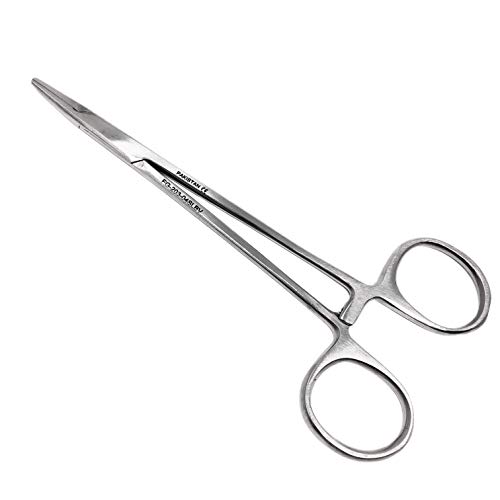 Cynamed Snag-Free Webster Needle/Suture Holder Driver with Ultra Smooth Jaws - Ratcheted/Locking Mechanism Forceps - Premium Stainless Steel (5 in.)