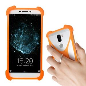 lankashi orange phone silicone cover case for rca 5.5" 4g lte/rca rltp5573 1gb/rca 6" /rca 5" ips/alcatel raven lte/tracfone zte blade t2 lite zte z559dl 4g lte/lg ultimate 2 l41c tracfone