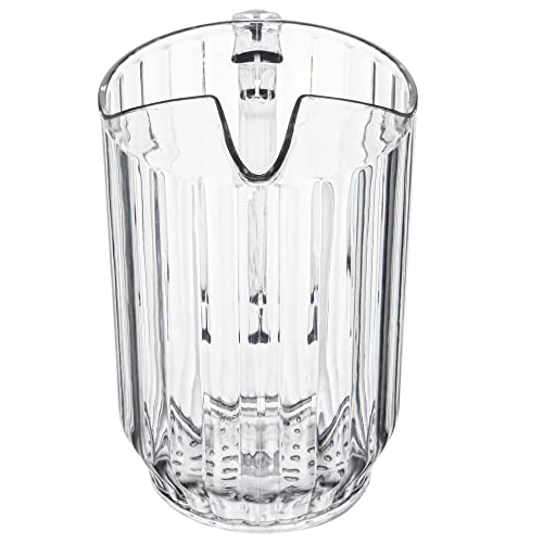 Restaurantware Base 32 Ounce Beer Pitcher, 1 Durable Restaurant Pitcher - Hard Plastic, Serve Soda, Lemonade, Juice, or Sangria, Clear Plastic Water Pitcher, For Bars, Parties, or Homes