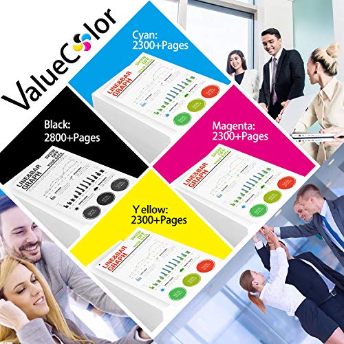 Valuecolor Compatible Toner Cartridge Replacement for HP 201X 201A CF400X CF401X CF402X CF403X CF400A Used in Color Pro MFP M277dw MFP M277c6 M277n M252n M252dw Printer (4 Pack)