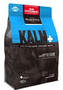 majestys kalm horse / equine peppermint wafers 60 day supply