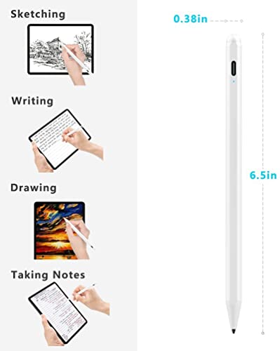 Stylus Pen for iPad with Palm Rejection, XIRON Active Pencil Compatible with (2018-2023) Apple iPad Pro 11/12.9 inch, iPad 10th/9th/8th/7th/6th Gen, iPad Air 5th/4th/3rd Gen, iPad Mini 6th/5th Gen