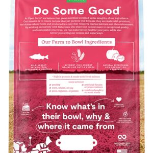 Open Farm Wild-Caught Salmon & Ancient Grains Dry Dog Food, Sustainably Fished Salmon Recipe with Wholesome Grains and No Artificial Flavors or Preservatives, 4 lbs