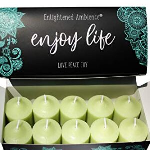 Enlightened Ambience Autumn Spiced Pears Scented Candle (Green, 10)