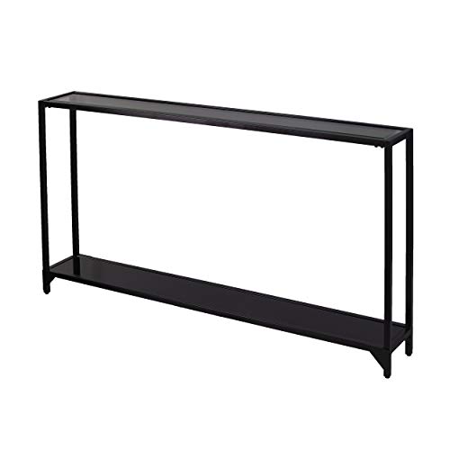 SEI Furniture Bergen Narrow Metal Console Table, Black