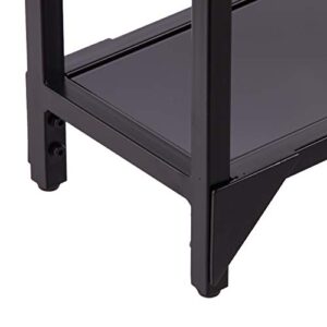 SEI Furniture Bergen Narrow Metal Console Table, Black