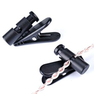 2 Packs Earpiece Headphone Earphone Earbud Cable Clip Clamp Hooks Compatible with Sennheiser IE80S IE800s 334 mis Technica dhc 1.5mm-3mm Flat Cable Clip