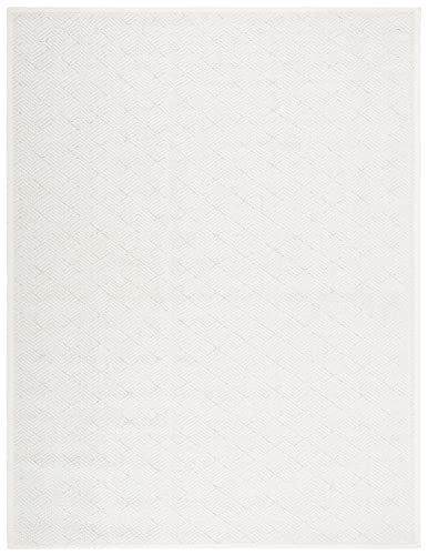 SAFAVIEH Natural Fiber Collection 9' x 12' Ivory NF487A Handmade Premium Wool & Jute Area Rug