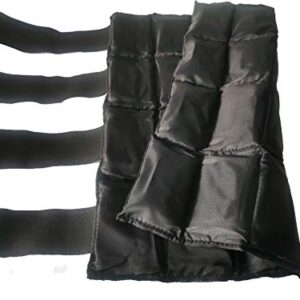 NRTFE Ice Boot for Horses, Horse Ice Pack Leg Wraps Compression Pad (Black)