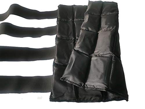 NRTFE Ice Boot for Horses, Horse Ice Pack Leg Wraps Compression Pad (Black)