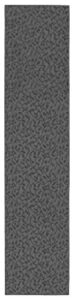 garland rug ivy vine area rug runner, 3 ft x 12 ft, cinder gray