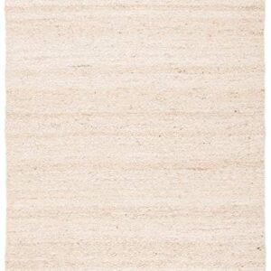 SAFAVIEH Natura Collection 8' x 10' Ivory NAT263A Handmade Wool Area Rug