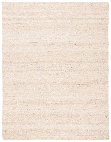 SAFAVIEH Natura Collection 8' x 10' Ivory NAT263A Handmade Wool Area Rug