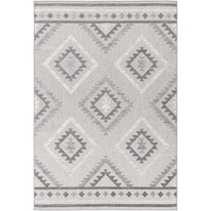 Artistic Weavers Mette Bohemian Outdoor Area Rug, 7'10" x 10'3", Grey