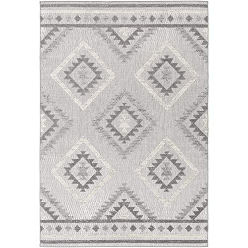 Artistic Weavers Mette Bohemian Outdoor Area Rug, 7'10" x 10'3", Grey