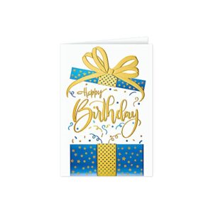 The Gallery Collection - Birthday Cards Assortment Box (35 Cards), Foil & Embossing (Birthday Formal)